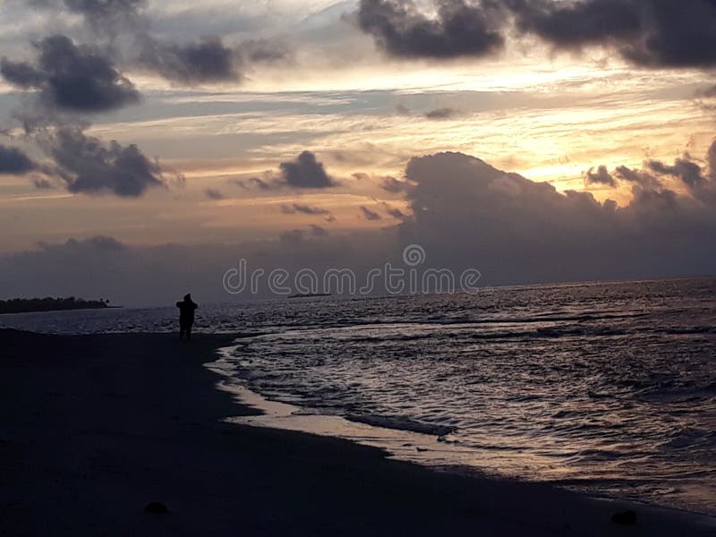 At the End of Hihifo at Sunset Facing Uoleva Stock Photo - Image of ...