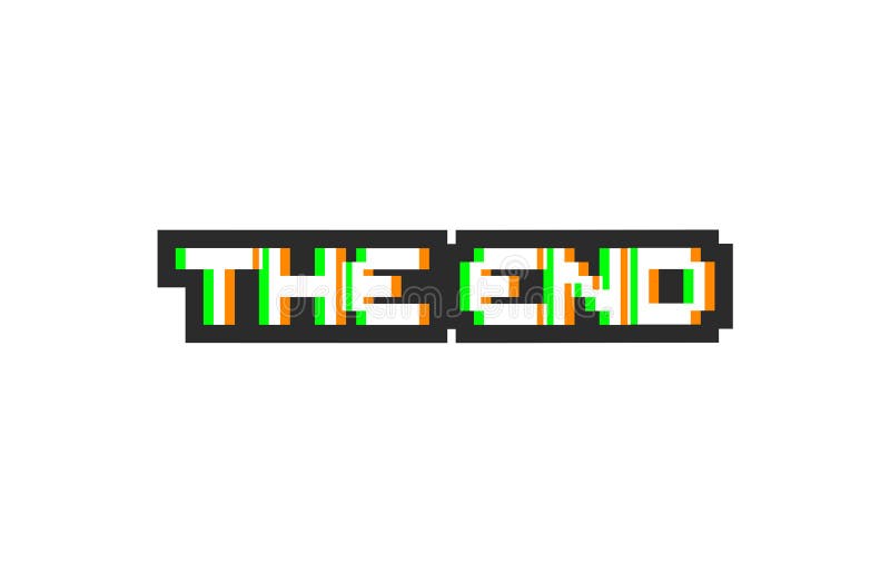 The end icon stock vector. Illustration of studio, movie - 156202434