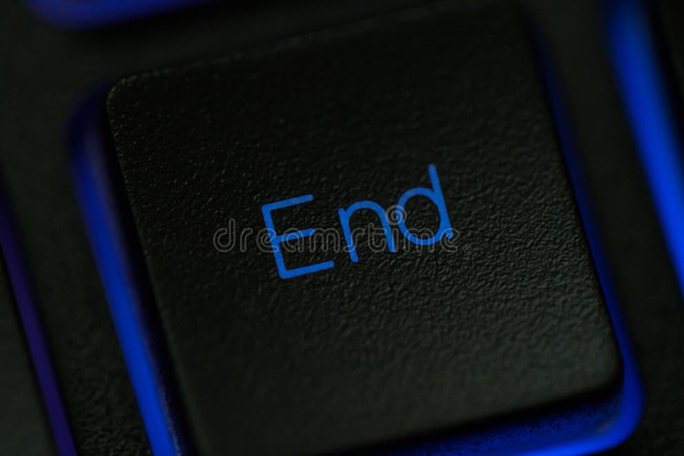 End key on keyboard macro stock photo. Image of contextual - 107704714