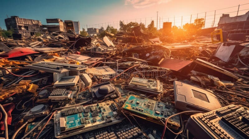 End of Life Renewable Energy Hardware, Recycle Mass Production Computer ...