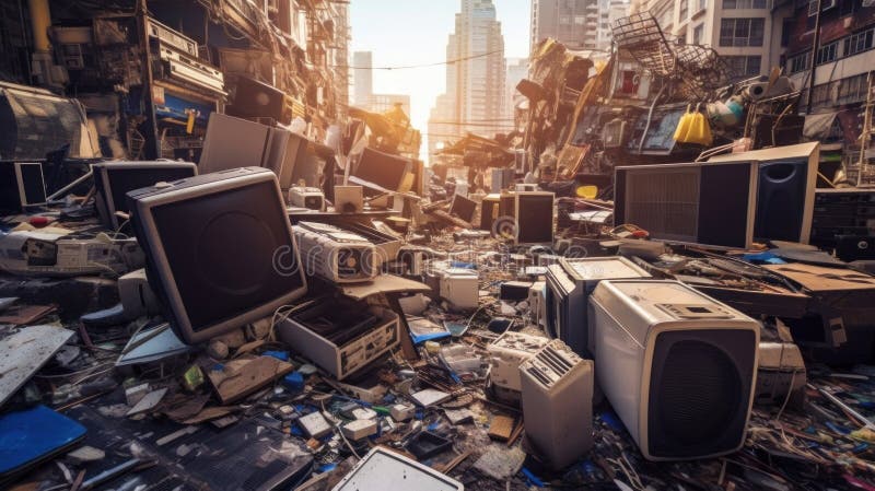 End of Life Renewable Energy Hardware, Recycle Mass Production Computer ...