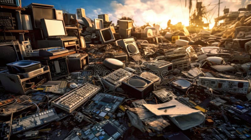 End of Life Renewable Energy Hardware, Recycle Mass Production Computer ...