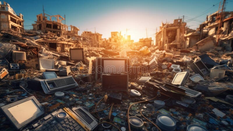 End of Life Renewable Energy Hardware, Recycle Mass Production Computer ...