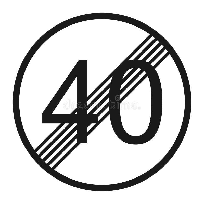 Speed Sign 40 Stock Illustrations – 184 Speed Sign 40 Stock ...