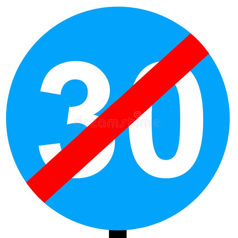 End of Minimum Speed Limit Traffic Sign Stock Illustration ...