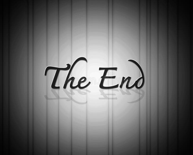 The End Movie stock illustration. Illustration of camera - 35781964