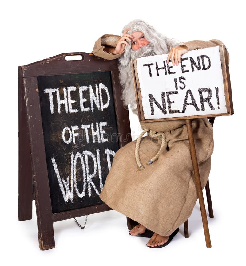 The end is near stock photo. Image of message, carry - 27797158