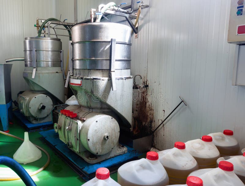 End Oil Products Section in Factory Stock Photo - Image of business ...