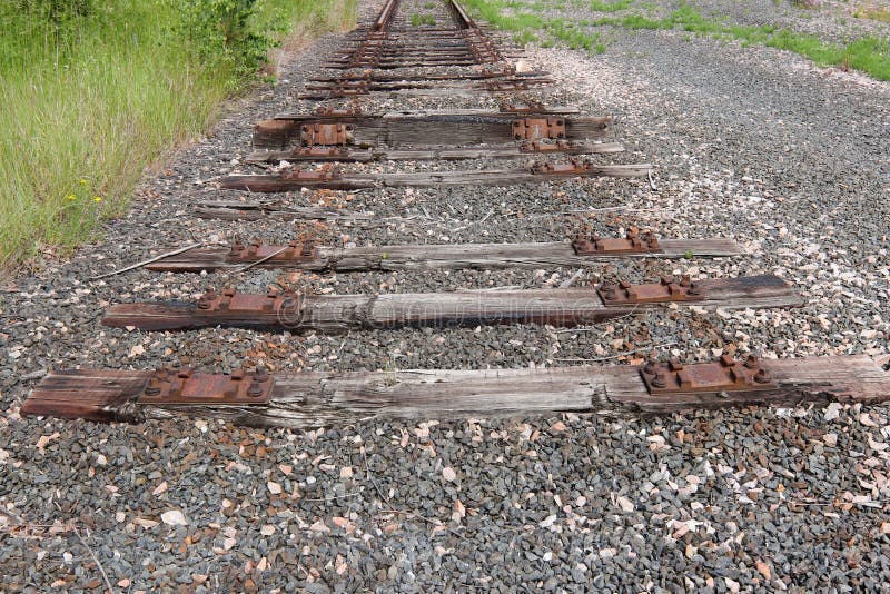 End of the Old Railway Line Stock Photo - Image of stop, failure: 150896548