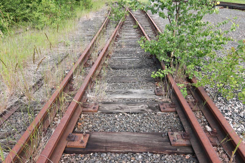 End of the Old Railway Line Stock Image - Image of desolate, failure ...