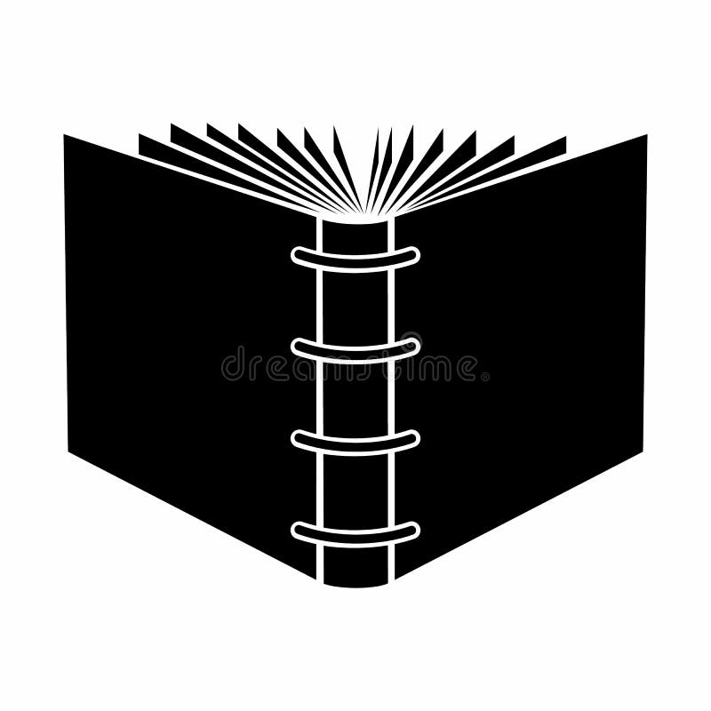 End Open Book Black Simple Icon Stock Illustrations – 5 End Open Book ...