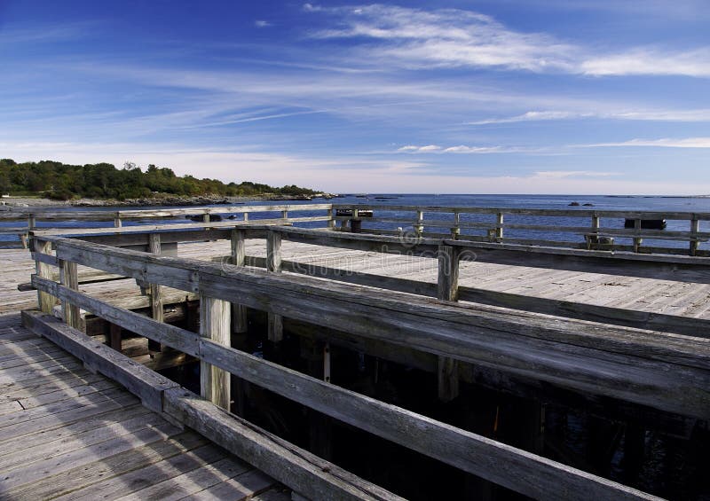 End of the Pier stock image. Image of wood, coast, water - 19033521