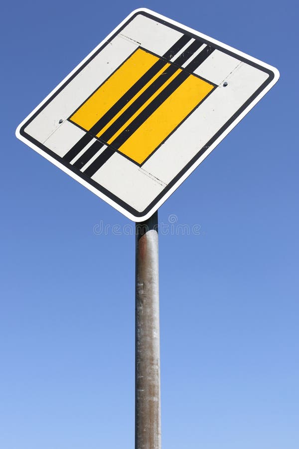 German Priority Road Sign Stock Photos - Free & Royalty-Free Stock ...