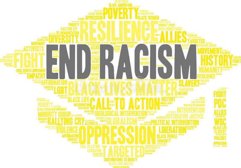 End Racism Word Cloud Stock Illustrations – 248 End Racism Word Cloud ...