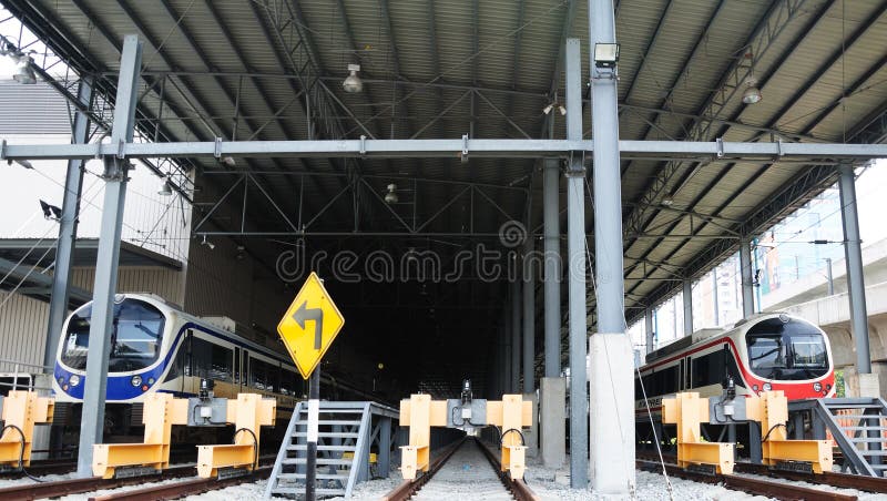 End of rail track stock image. Image of destination, transportation ...
