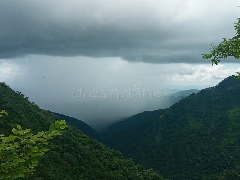 Natural Scenarios with Hills and Green Crops Vegetation. Stock Photo ...
