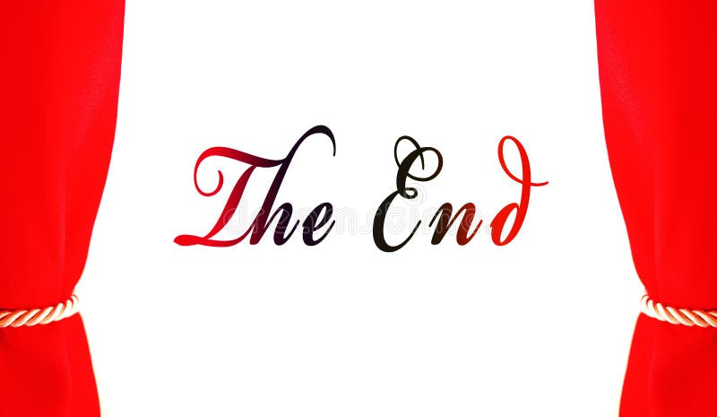 The end stock illustration. Illustration of concept, frame - 77013147