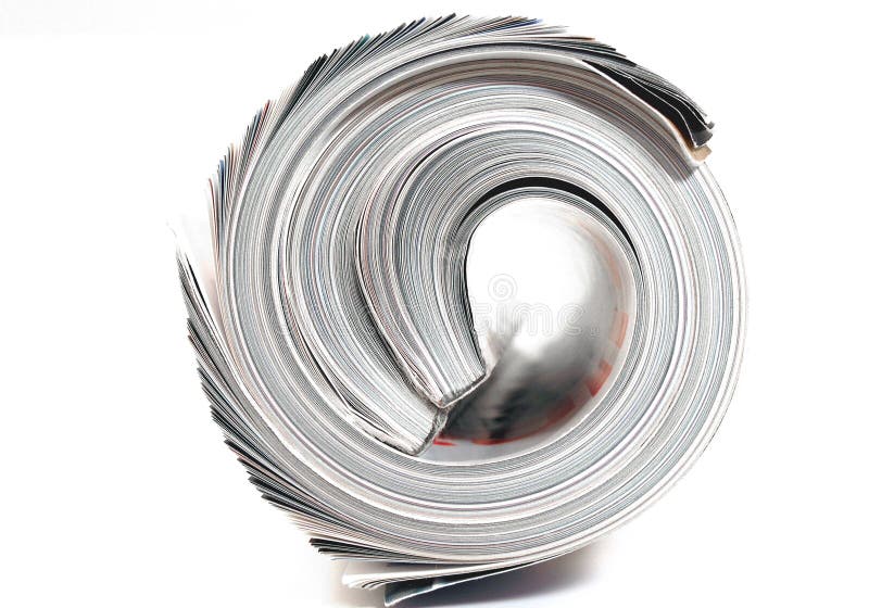 End of Rolled Magazines stock photo. Image of round, compacted - 2190884