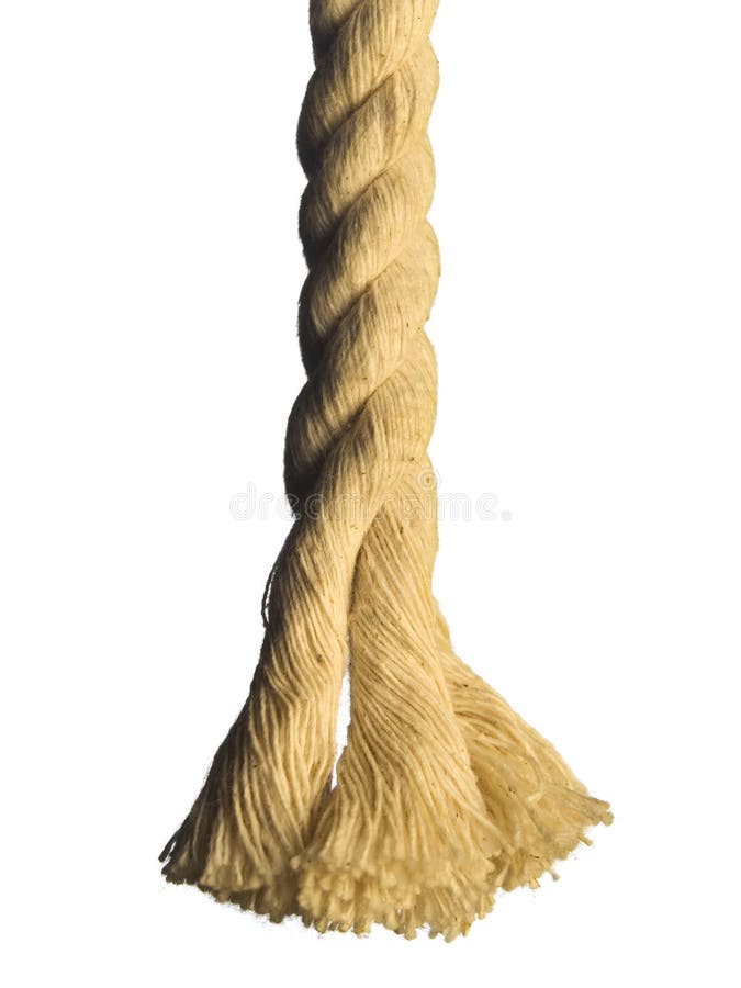 Brown broken rope stock photo. Image of dangerous, background - 4477620