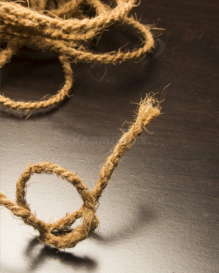 End of Rope stock image. Image of brown, rope, twine - 66948793