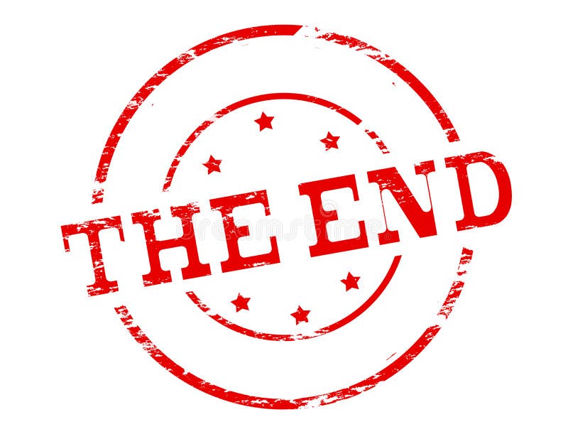 The end stock illustration. Illustration of grungy, sign - 92070061