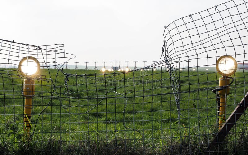 End of runway stock photo. Image of airliner, landing - 278279462