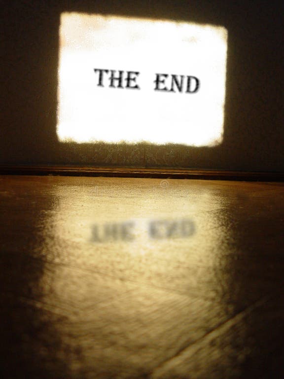 The END screen stock photo. Image of projector, actor - 3346228