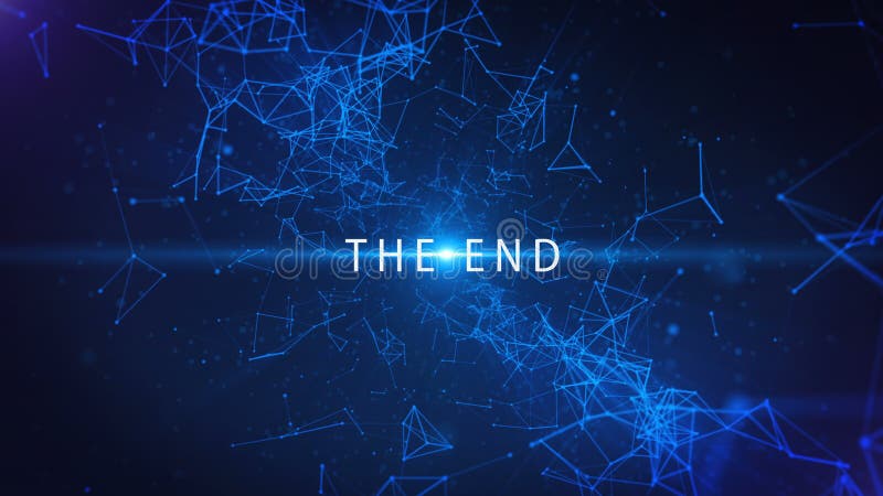 The End Screen - Abstract Motion Background. 4K Video Stock Video ...