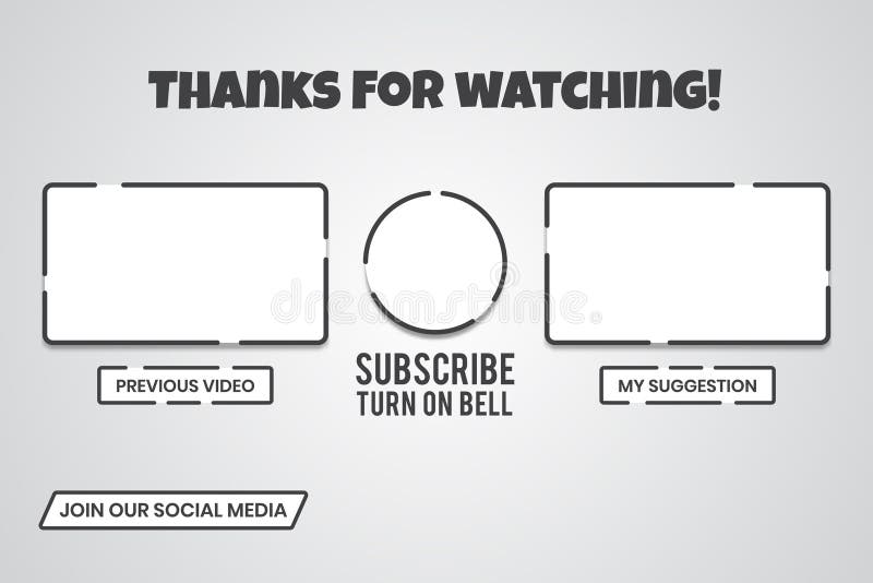 Outro Screen Stock Illustrations – 78 Outro Screen Stock Illustrations ...