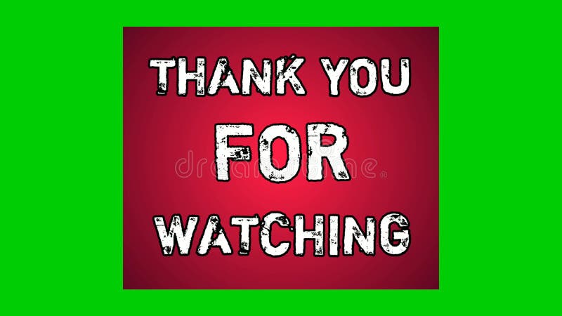 End Screen Animation Text Thanks for Watching on Green Screen Stock ... End Screen Animation Text Thanks for Watching on Green Screen Stock ...