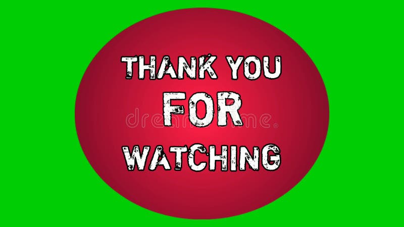 End Screen Animation Text Thanks for Watching on Green Screen Stock ... End Screen Animation Text Thanks for Watching on Green Screen Stock ...