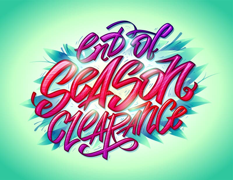 End of Season Clearance, Final Sale Poster or Web Banner Stock Vector ...