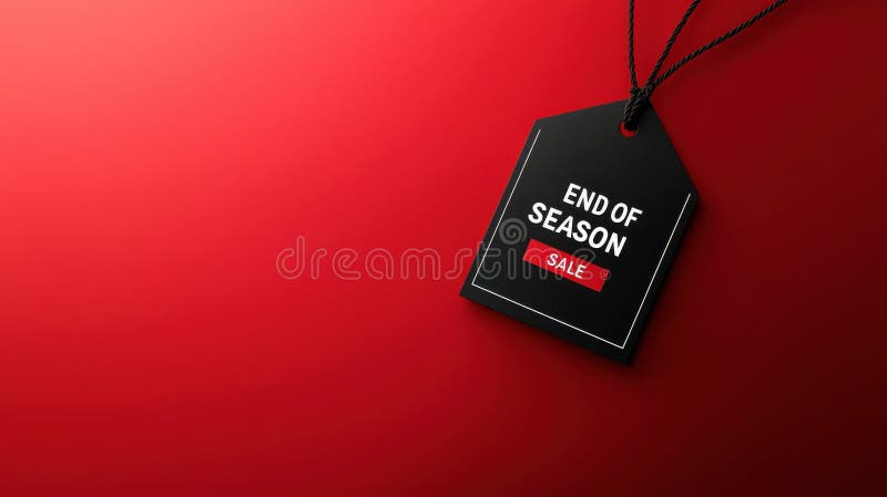 End of Season Weekend Sale Banner Template. Stock Illustration ...