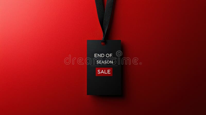 End of Season Weekend Sale Banner Template. Stock Image - Image of ...