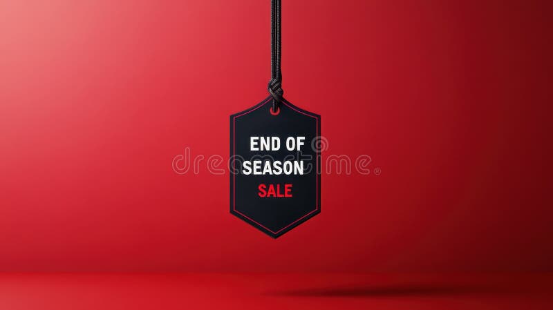 End of Season Weekend Sale Banner Template. Stock Illustration ...