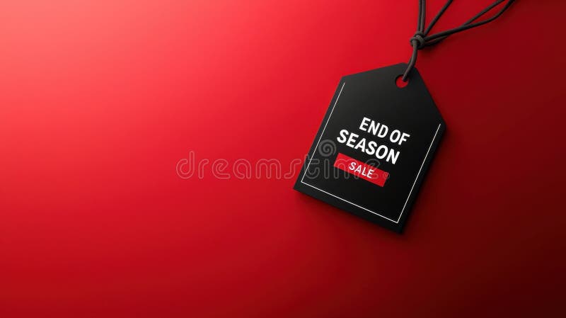 End of Season Weekend Sale Banner Template. Stock Illustration ...