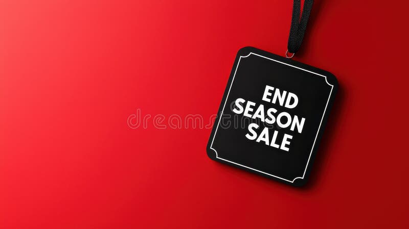 End of Season Weekend Sale Banner Template. Stock Illustration ...