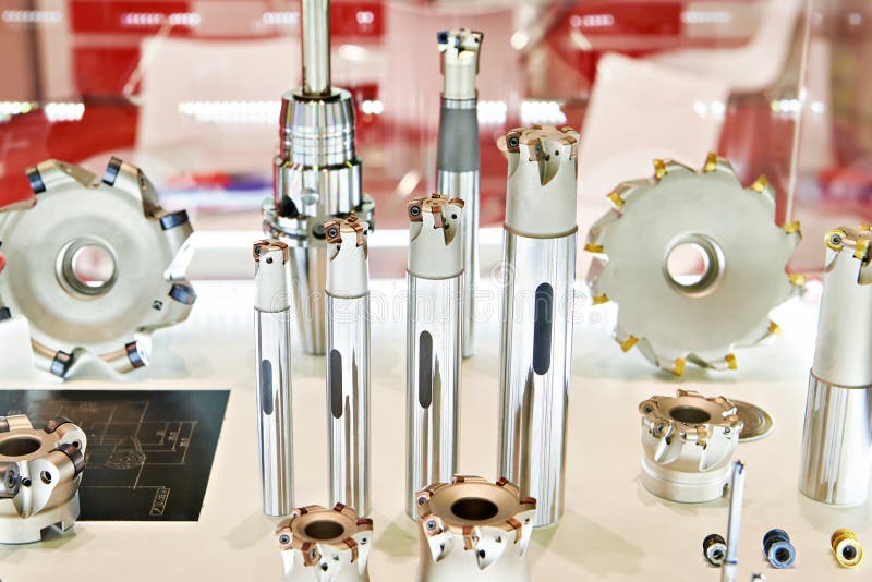 End and Shell Mills on Store Stock Photo - Image of machine, industrial ...