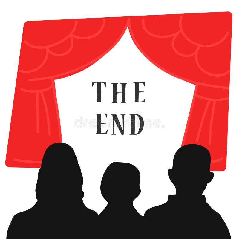 The end of the show stock illustration. Illustration of piece - 18836375