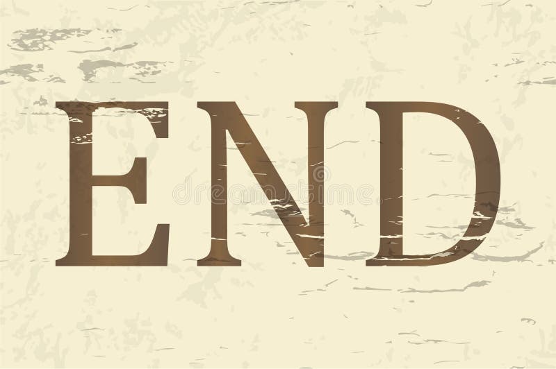 End sign stock vector. Illustration of graphic, background - 177009685