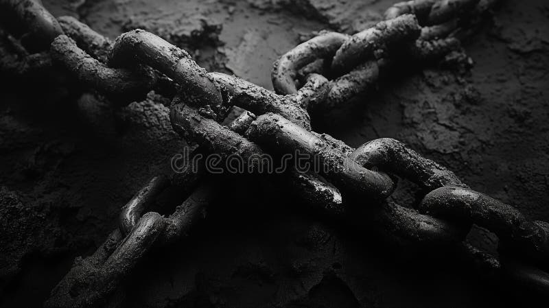 The End of Slavery Concept, Breaking Chain, Disconnected Chain, the ...