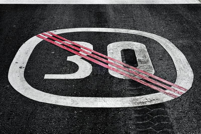 End of speed limit sign stock illustration. Illustration of background ...