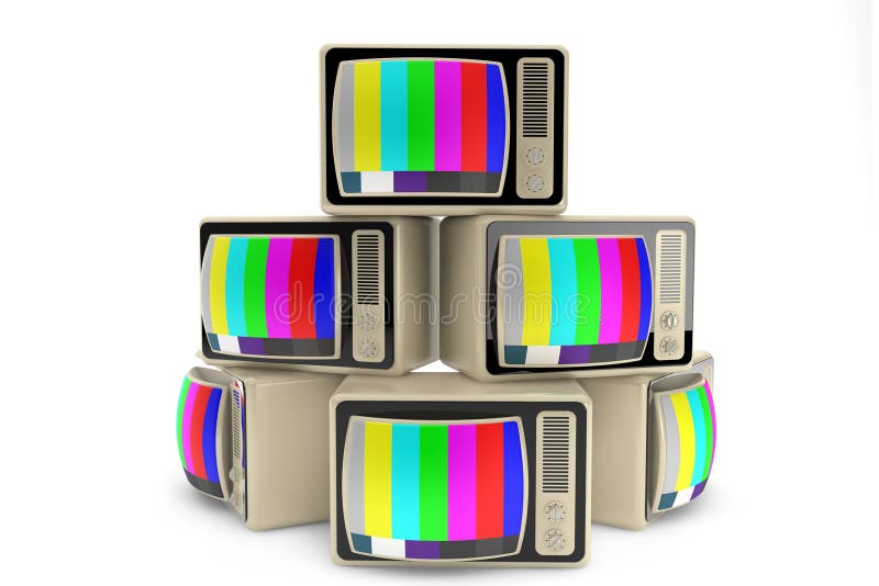 3D TV test pattern stock illustration. Illustration of adjust - 27437261