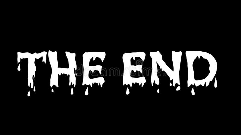 The End Text Hand Drawn Animation Stock Video - Video of calligraphy ...