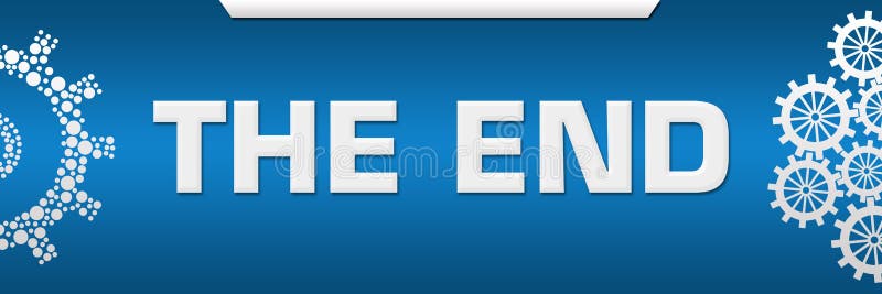 The End Colorful Squares Stripes Horizontal Stock Illustration ...