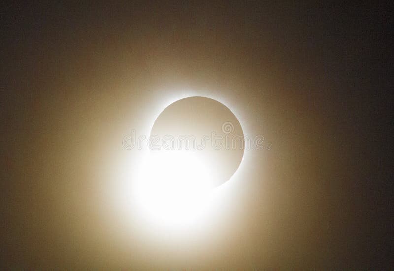 End of a Total Solar Eclipse, Seen from Dublin, Ohio, April 8, 2024 ...