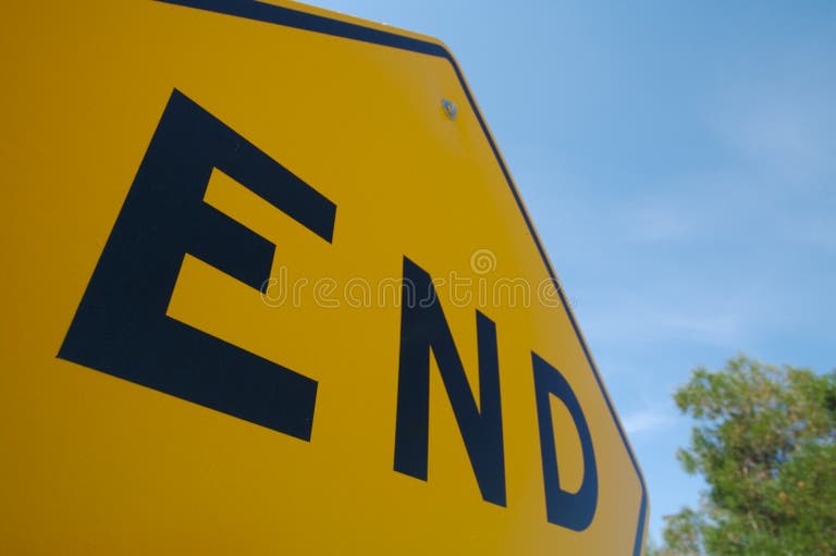 End Traffic Sign stock photo. Image of restricted, final - 2979384