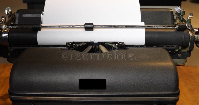 Typing the End on Vintage Typewriter Stock Video - Video of page, paper ...