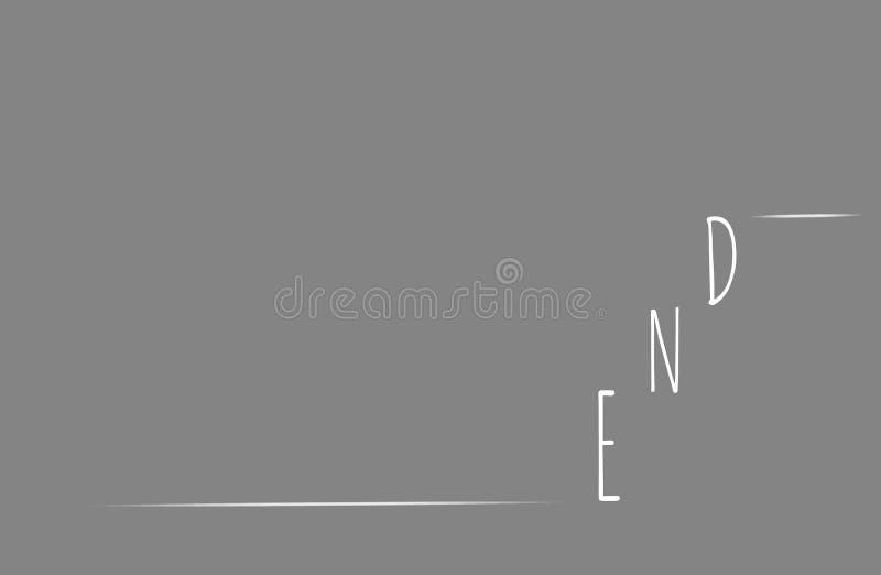 End Typography Letters, Illustration Image Stock Illustration ...