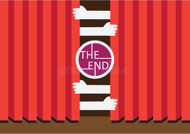 The End. Vector Illustration Decorative Design Stock Vector ...